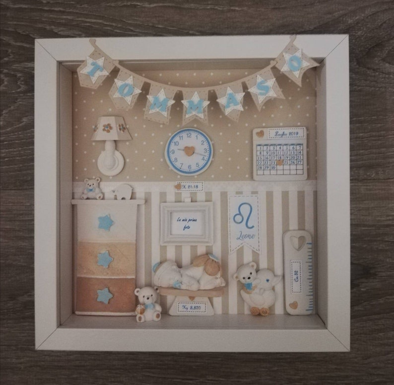 Personalized Birth Picture in Ceramic Powder Personalized Nursery Decor ...
