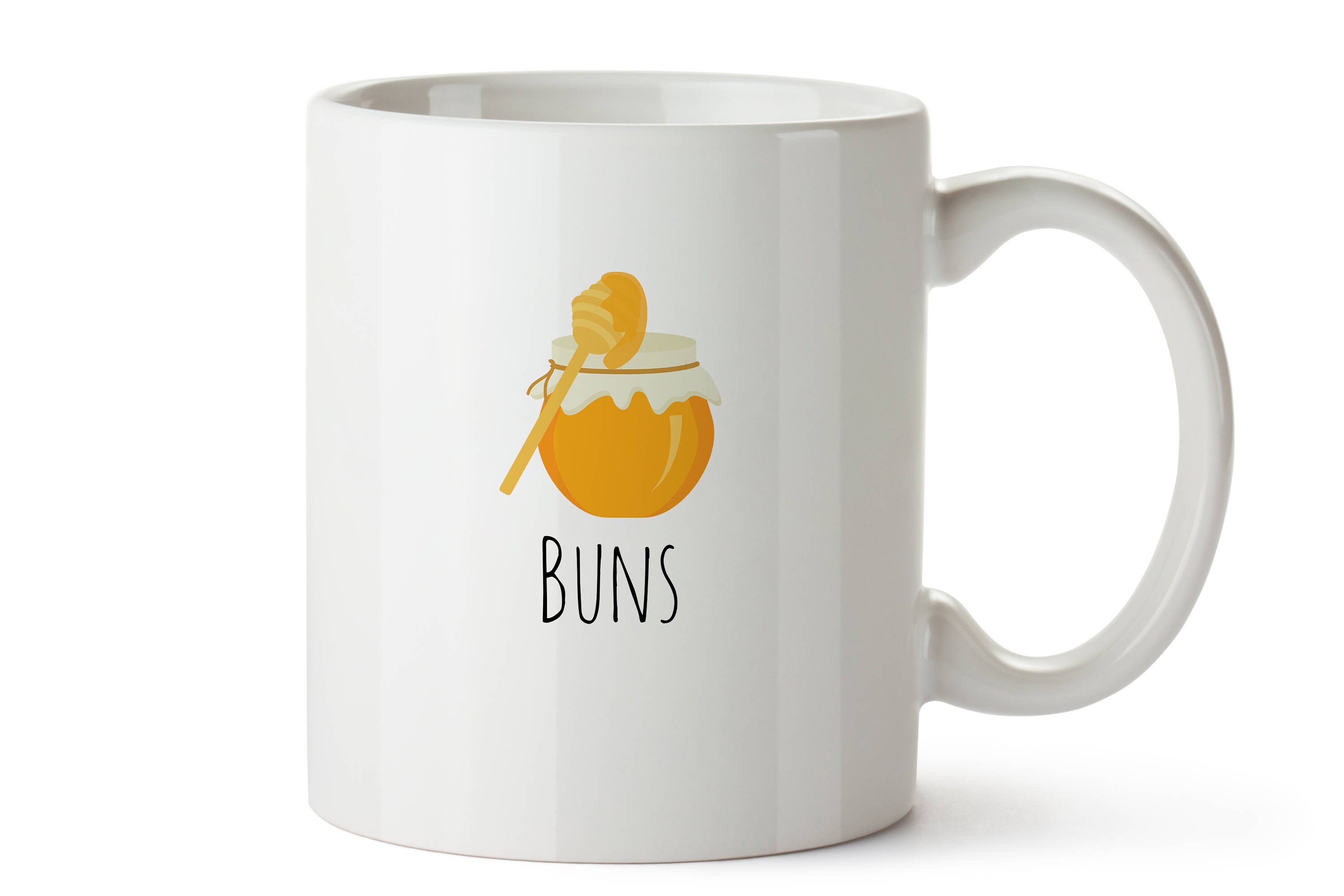 Honey Buns Mug, Cute Mug, Honey Buns, White Mug, 11oz Mug, Coffee Mug ...
