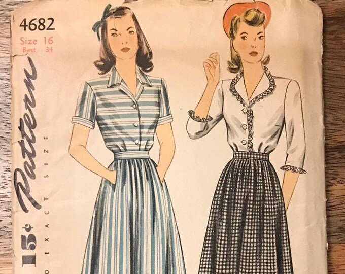 70s Vogue Paris Original 2627 Molyneux Dress Pattern - Etsy