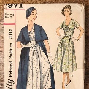 50s Simplicity 1971 Dress and Coat Pattern Uncut - Etsy