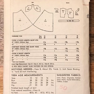 50s Butterick 5697 Party Dress Pattern - Etsy
