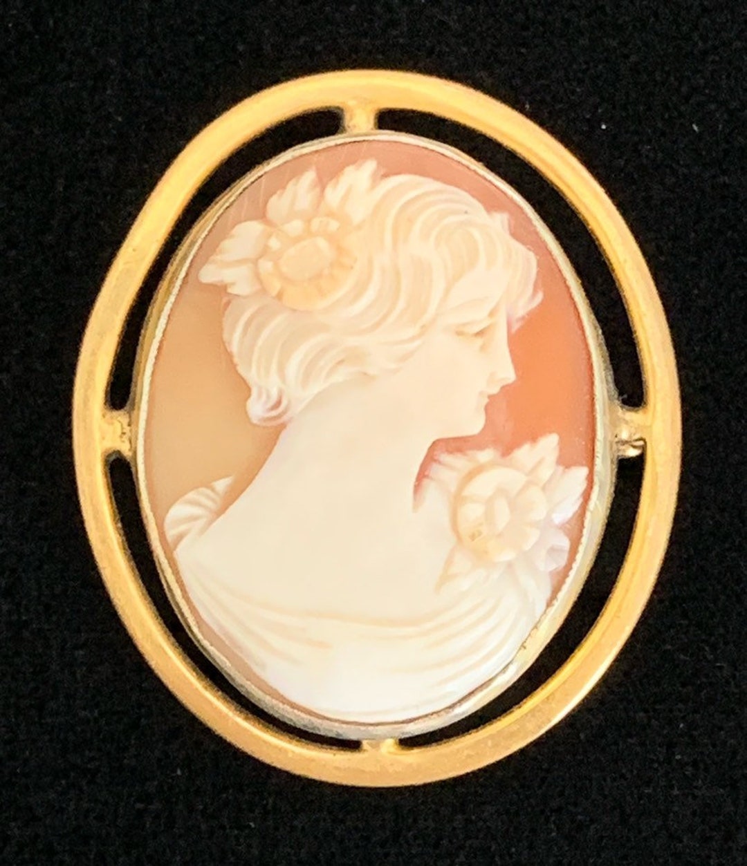 Antique Victorian Edwardian Cameo Brooch - Etsy