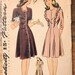 40s Simplicity 4787 Dress Pattern - Etsy