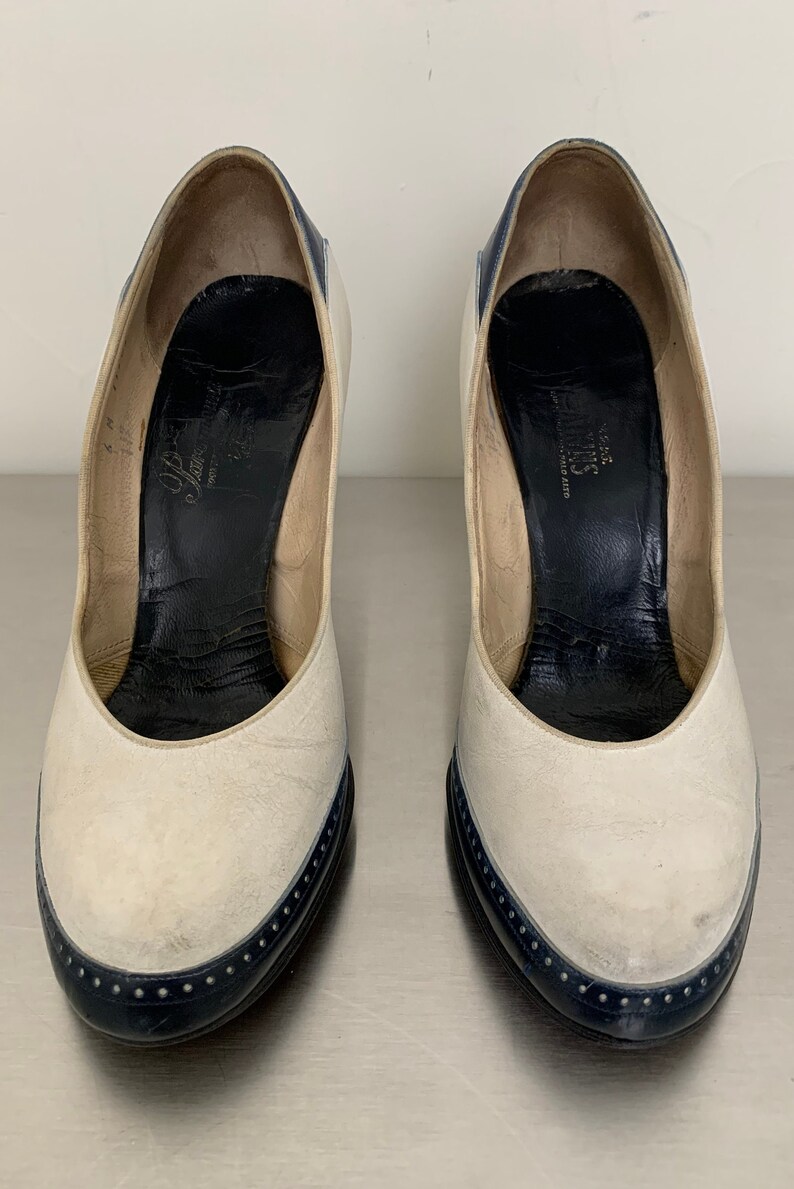 Vintage 50’s Womens 2 Tone Spectator Heels Size 6 - Etsy