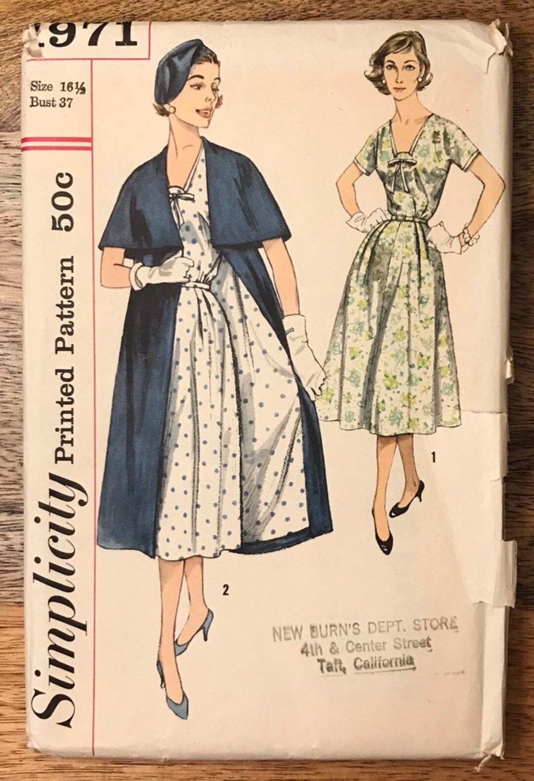 50s Simplicity 1971 Dress and Coat Pattern Uncut - Etsy