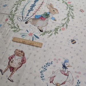 Peter Rabbit Quilt Panel the Tale of Peter Rabbit Quilt Top 100% Cotton ...
