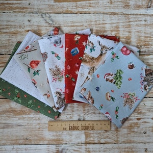 Wrendale Christmas Fabric Wrendale Designs One Snowy Day by Maywood ...