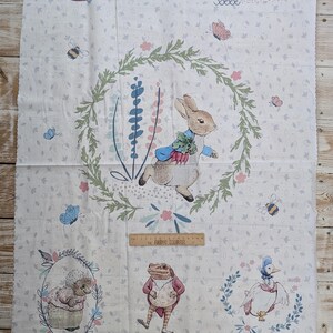 Peter Rabbit Quilt Panel the Tale of Peter Rabbit Quilt Top 100% Cotton ...