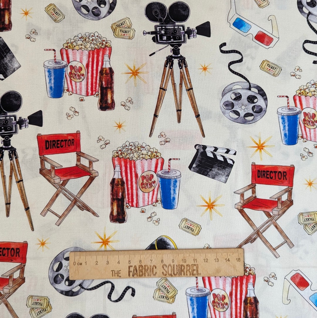 Film Director and Cinema Fabric Double Feature From QT Fabrics - Etsy