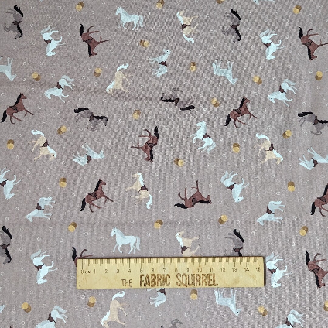 Horse Fabric - Farm and Countryside Fabric - Small Things Countryside ...