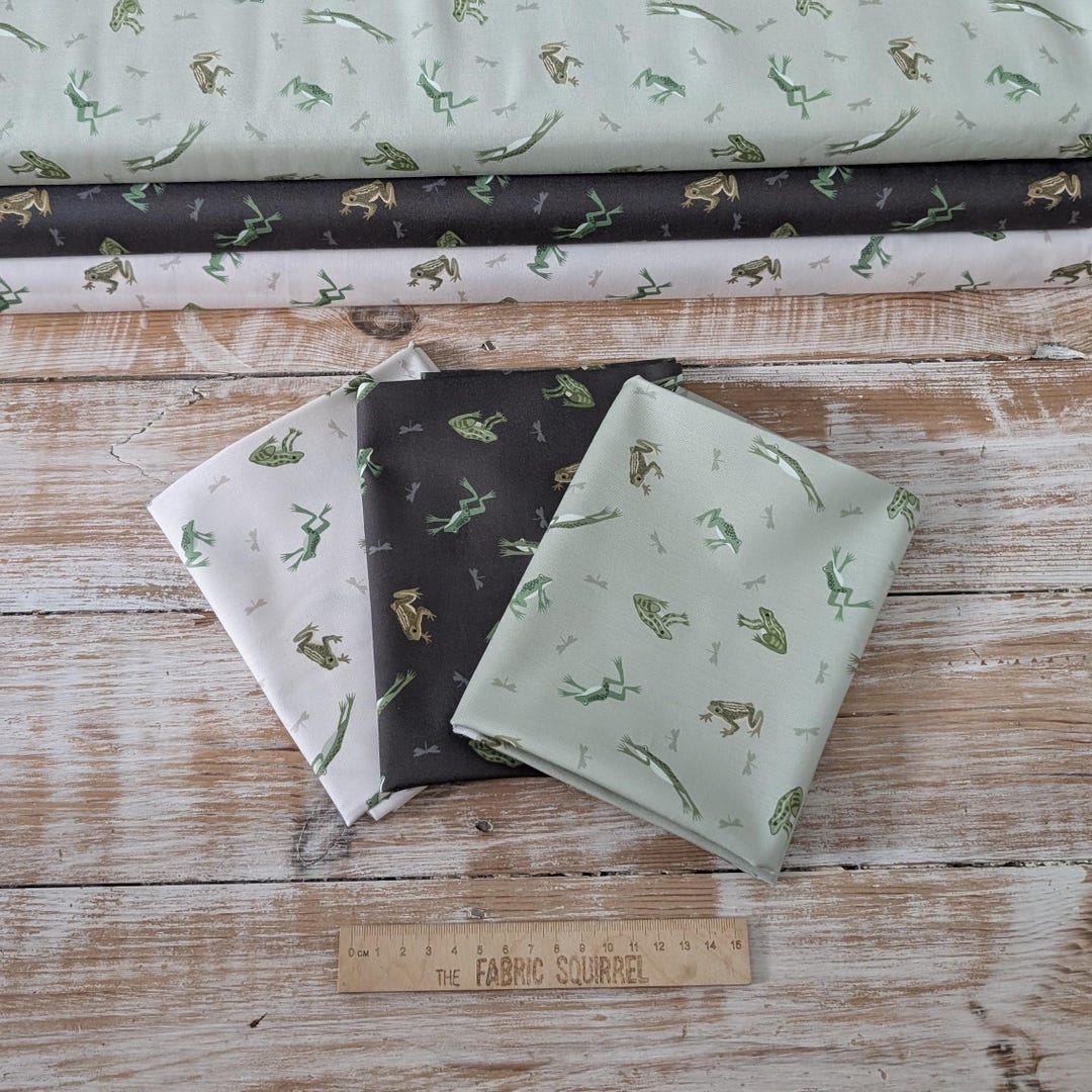 Frog and Toad Fabric – Small Things Rivers and Creeks Collection - Etsy