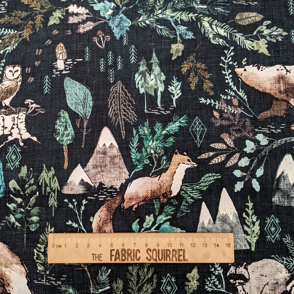 Woodland Fabric - Etsy