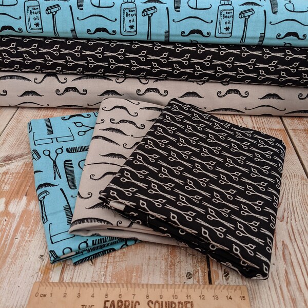 Moustache Fabric - Etsy