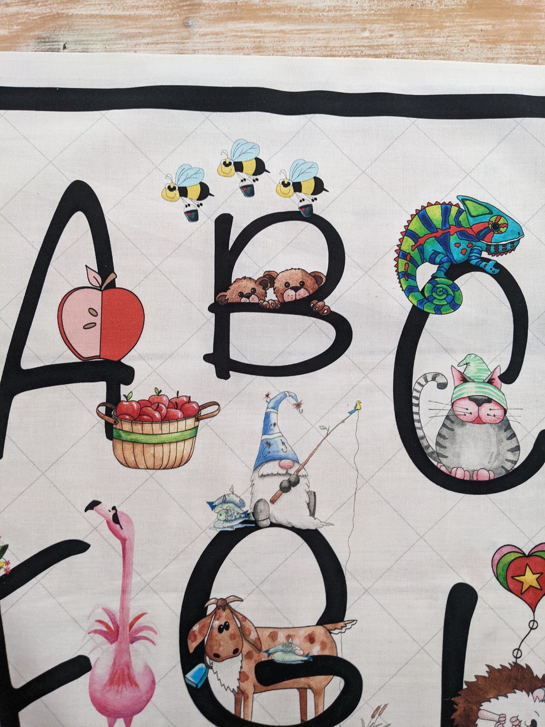 Alphabet Quilt Panel ABC Alphabet Soup by QT Fabrics | Etsy