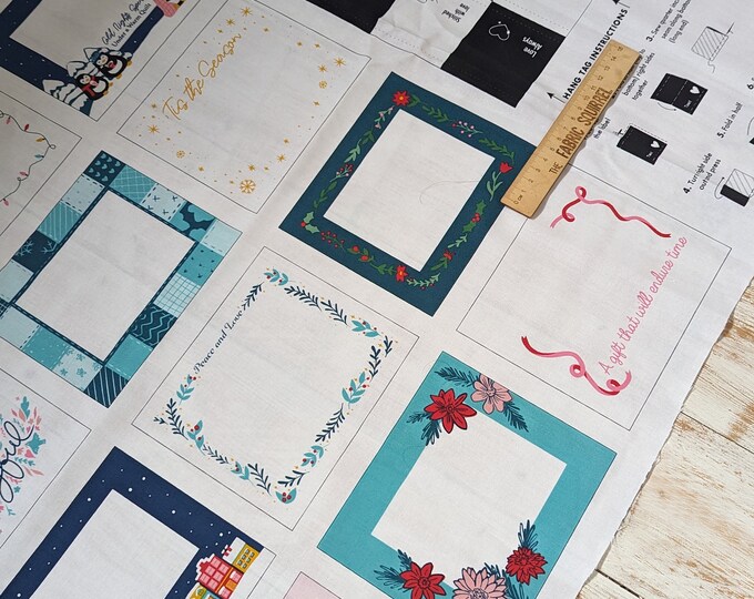 Quilt Label Panel - From Figo Fabrics - Holiday Labels - Handmade Sew ...