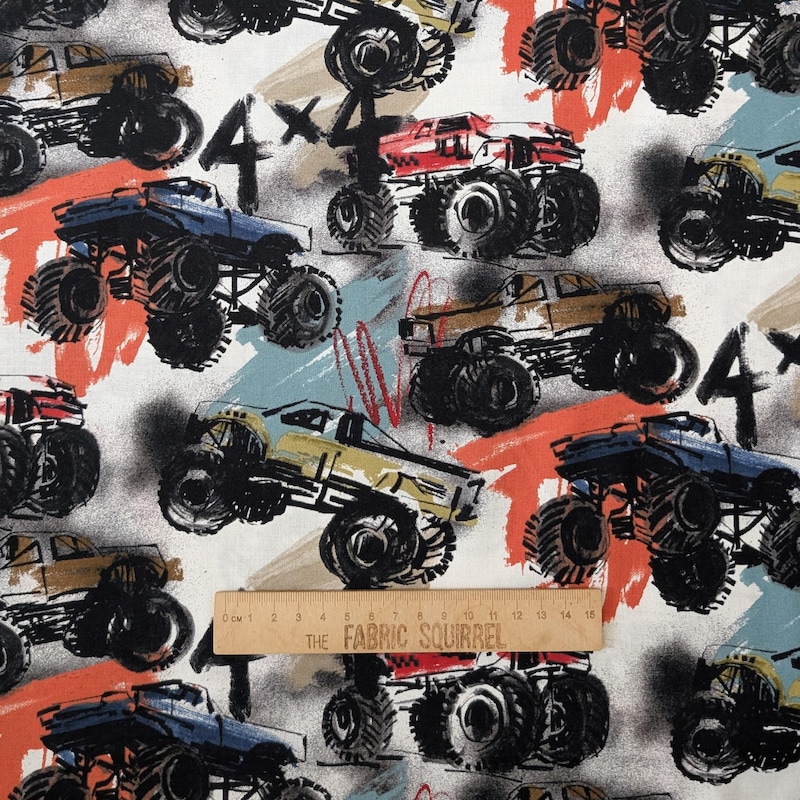 Cotton Race Track Fabric - Etsy UK