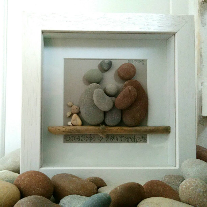 New Baby Pebble Frame - Etsy UK