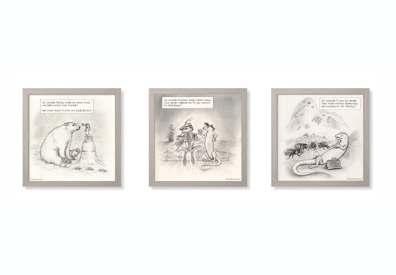 32x32 Cm Digital Print - "dr. Lizard and the Polar Bear Tracks" (S3,E1 ...