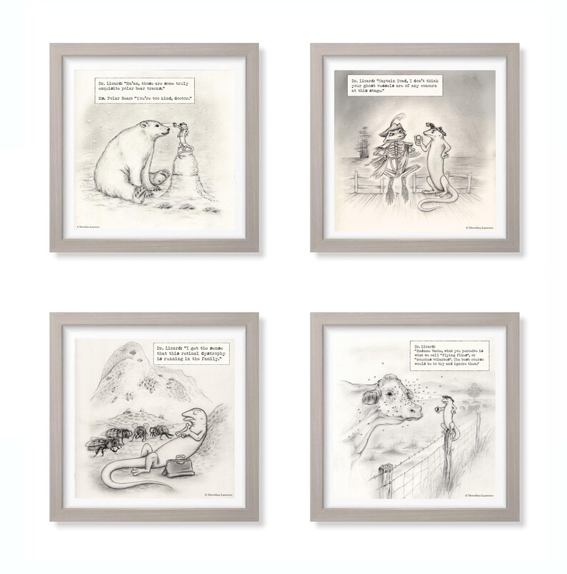 32x32 Cm Digital Print - "dr. Lizard and the Polar Bear Tracks" (S3,E1 ...