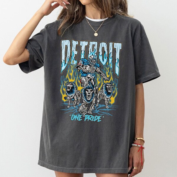 Detroit Lions Vintage Clothing - Etsy