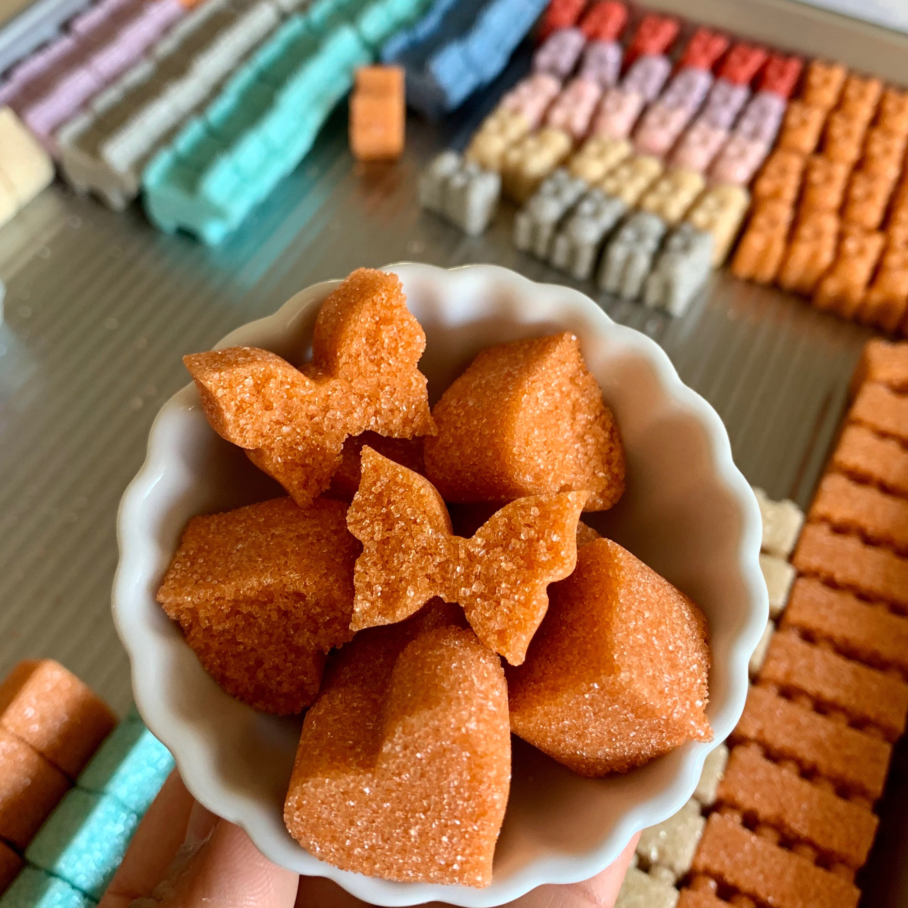 Colorful Vegan Sugar Cubes for Tea and Coffee Rainbow Gourmet | Etsy