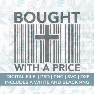 Bought With a Price Svg, Jesus Svg Png, Church Svg, Gospel Svg, Faith ...