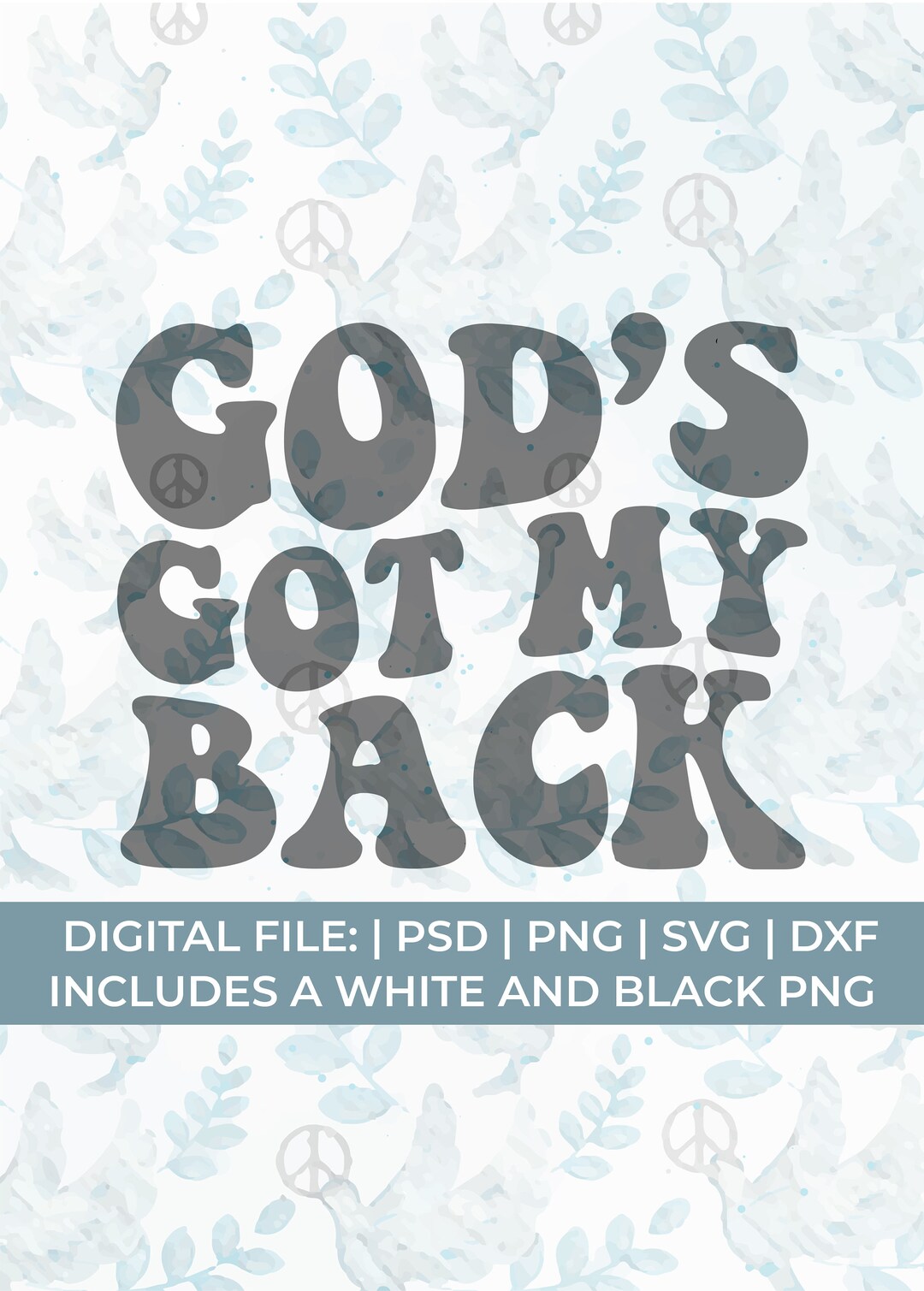 God's Got My Back Svg, Christian Svg Png, Jesus Svg Png, Worship Svg ...