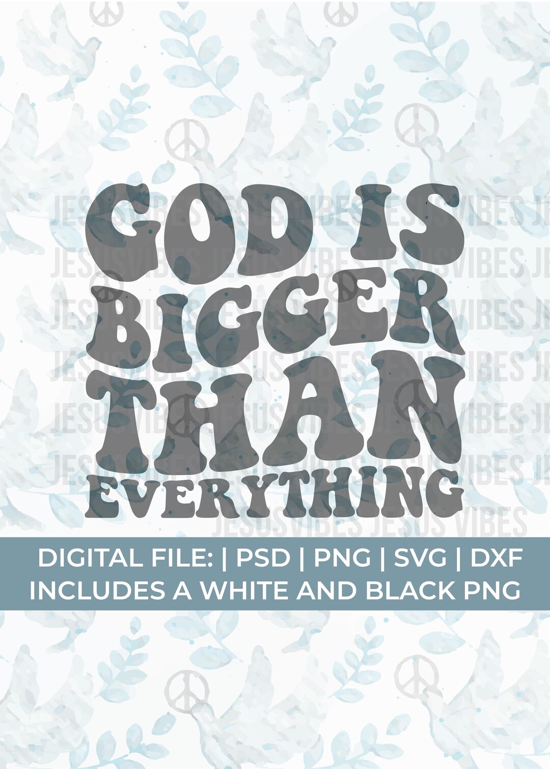 God is Bigger Than Everything Svg, Christian Svg Png, Scripture Svg ...