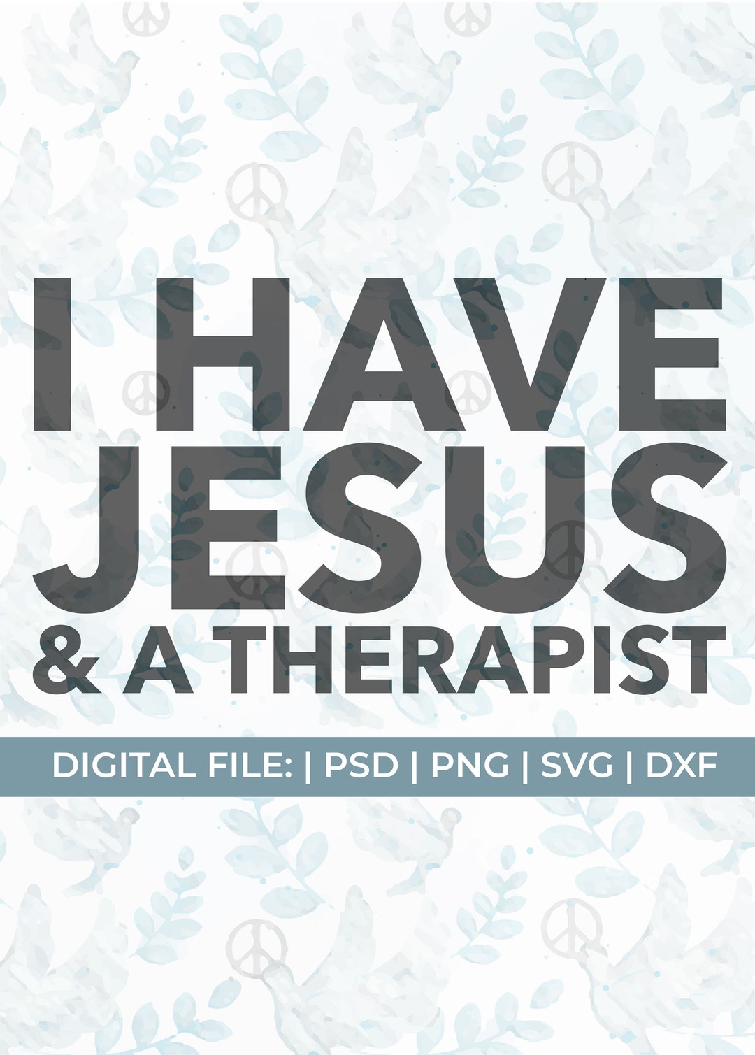 Therapy Svg, I Have Jesus and a Therapist Svg, Counseling Svg ...