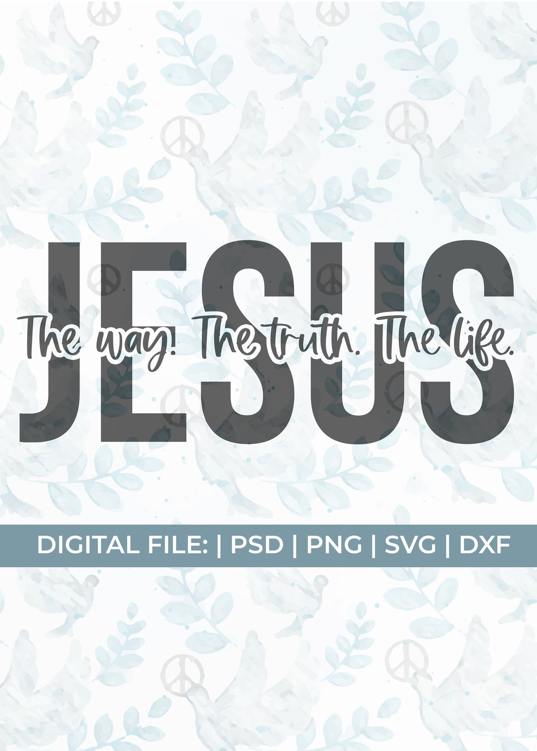 Jesus Svg, the Way Svg, the Truth Svg, the Life Svg, Funny Christian ...