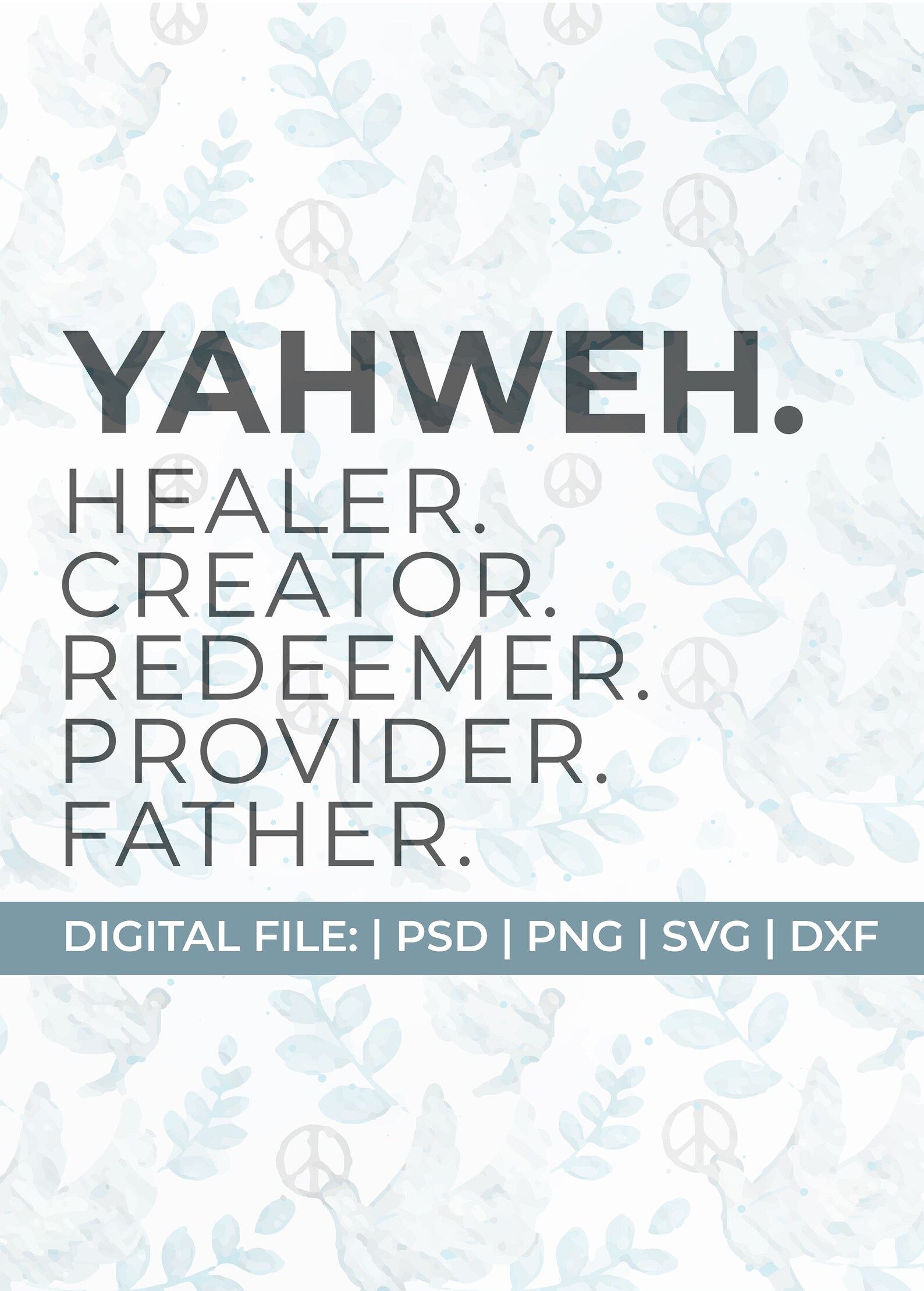 Yahweh svg/lord svg/worship svg/Christian sayings svg/bible - Etsy España