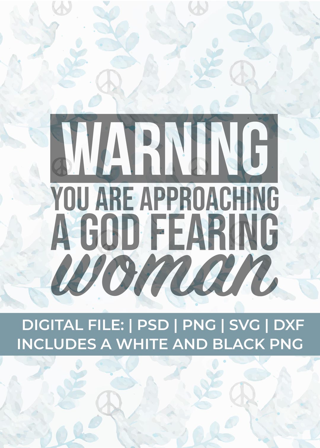 God Fearing Woman Svg Png, Christian Svg Png, Christian Woman Svg Png ...