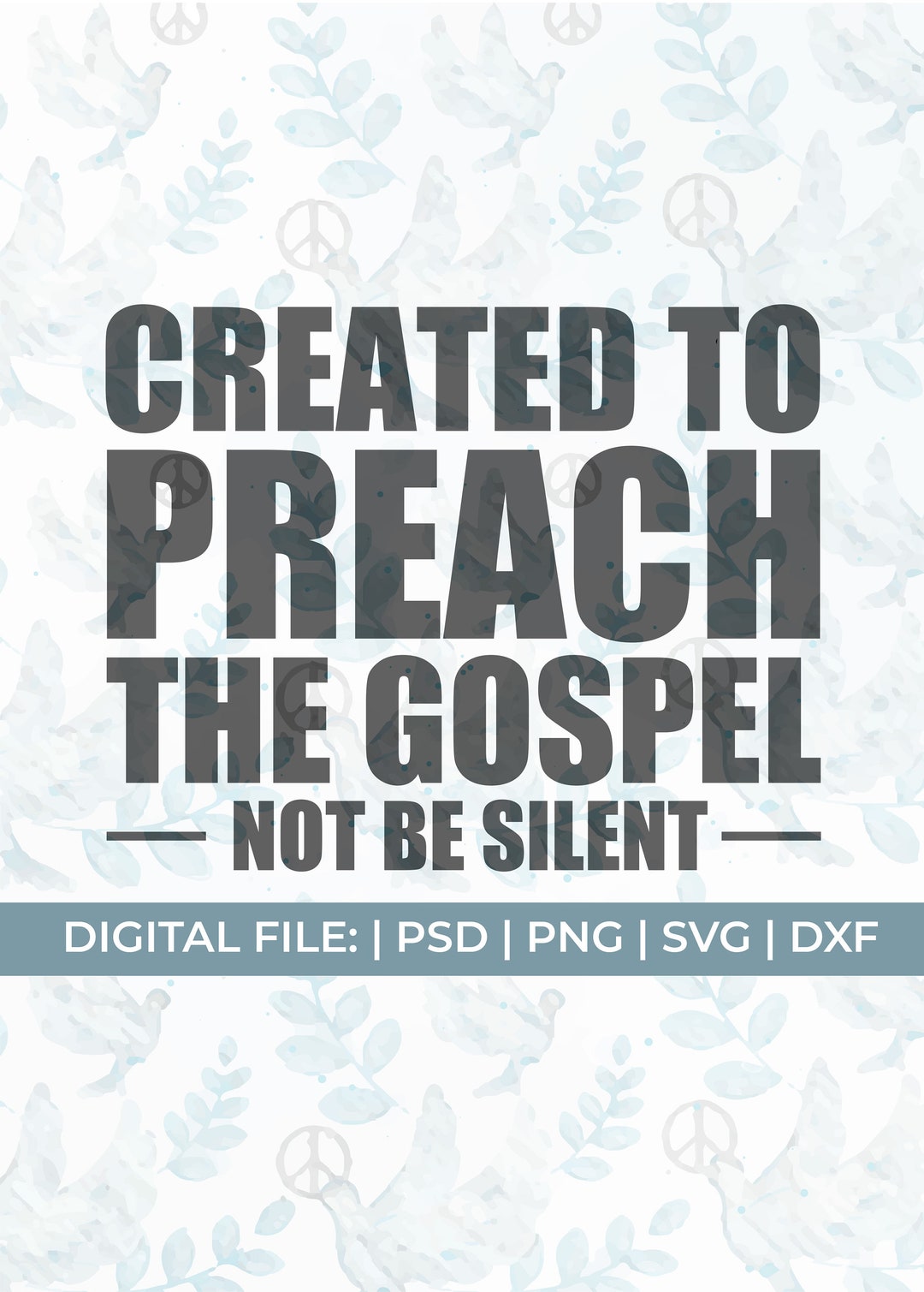 Preach Svg, Gospel Svg, Created to Preach Svg, Preacher Svg, Sermon Svg ...