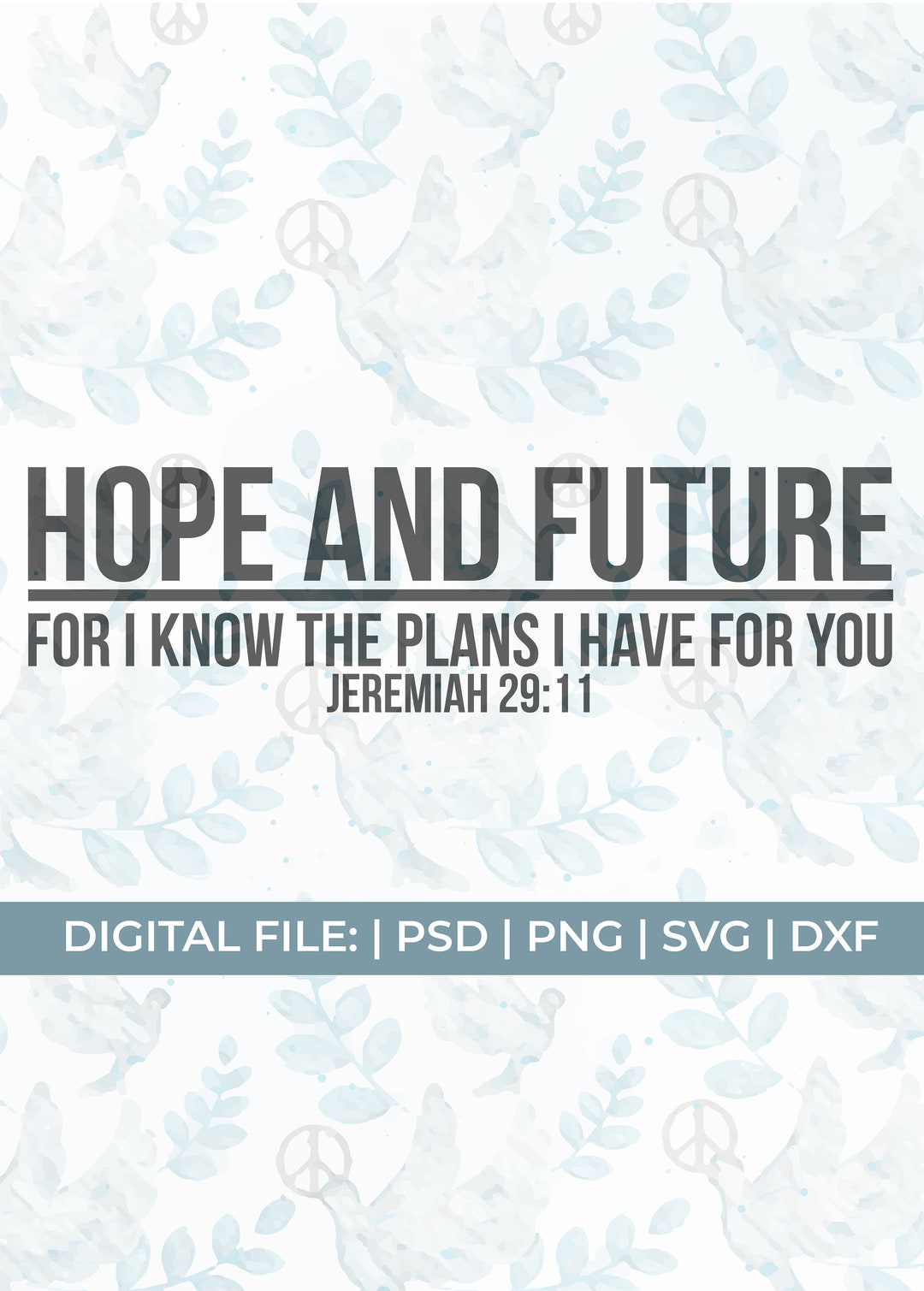 Hope and Future Svg, Jeremiah Svg, Christian Svg, Jeremiah 29 11 Svg ...