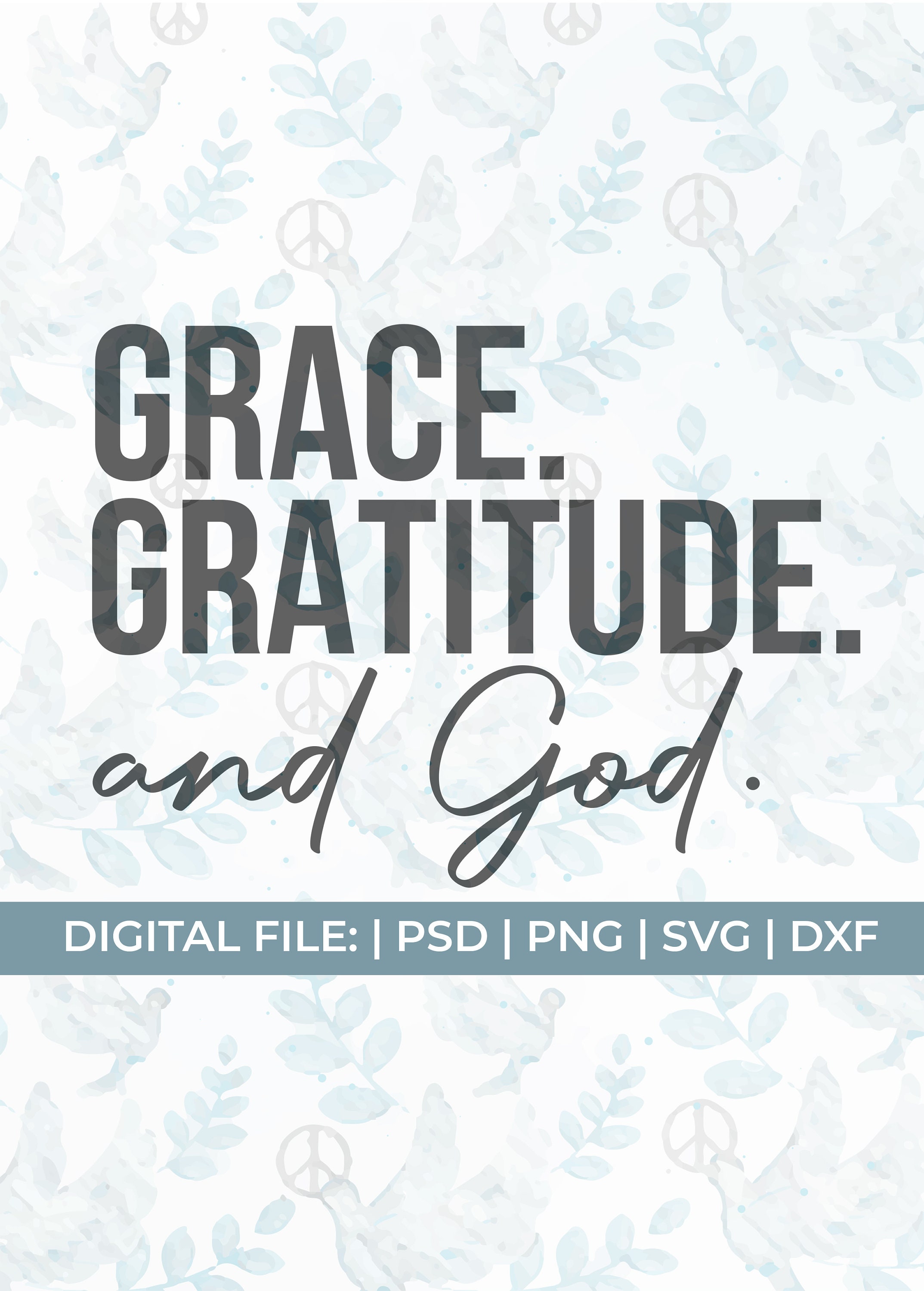 Grace Svg, Gratitude Svg, God Svg, Grace Upon Grace Svg, Jesus Svg File ...