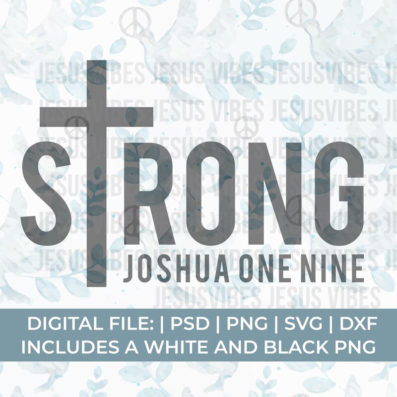 Joshua 1 9 Svg - Etsy