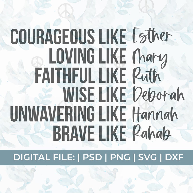 Women of the Bible Svg - Etsy