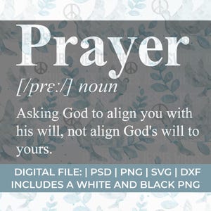 Prayer Definition Svg, Prayer Svg Png, Prayer Warrior Svg, Pray Svg Png ...