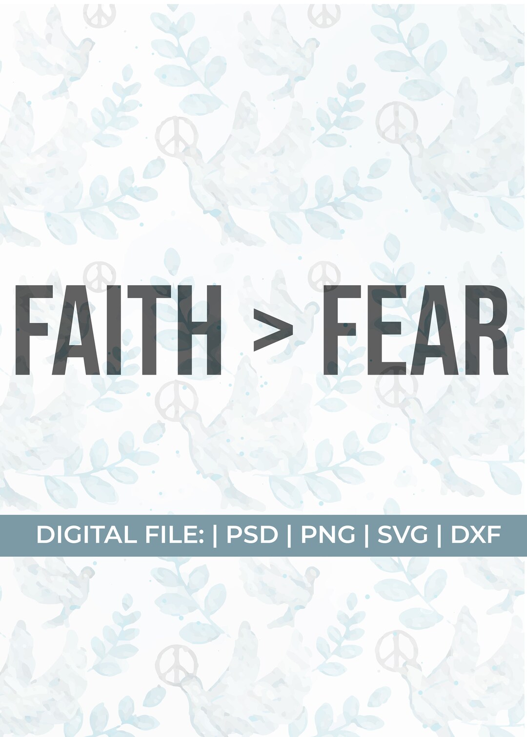 Faith Fear Svg Faith Svg Good Vibes Svg Faith Greater - Etsy