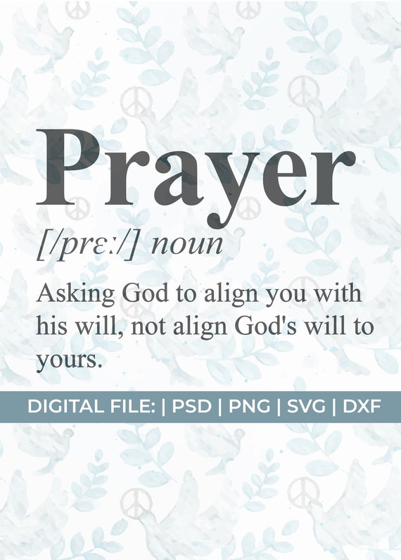 Prayer Definition Svg Prayer Warrior Svg Prayer Svg - Etsy Singapore
