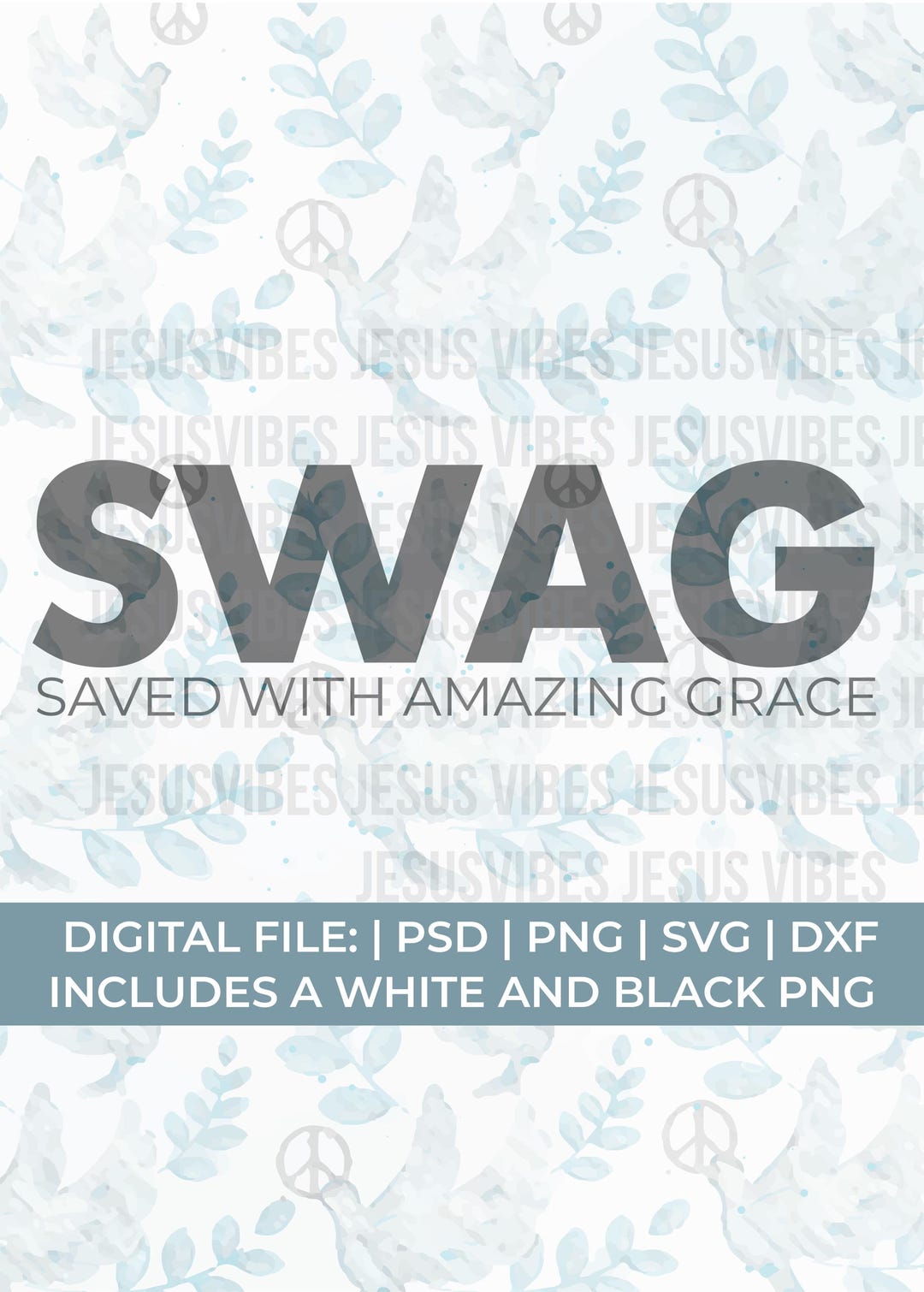 SWAG Saved With Amazing Grace Svg Png, Funny Christian Svg Png, Youth ...