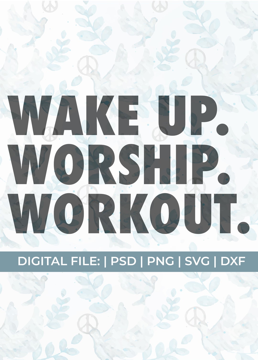 Wake up Svg, Worship Svg, Workout Svg, Fitness Svg, Exercise Svg, Gym ...