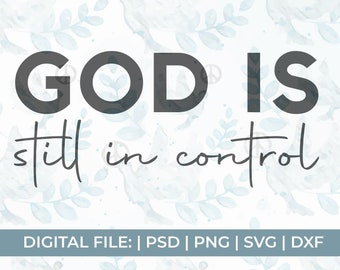 God is in Control | Etsy