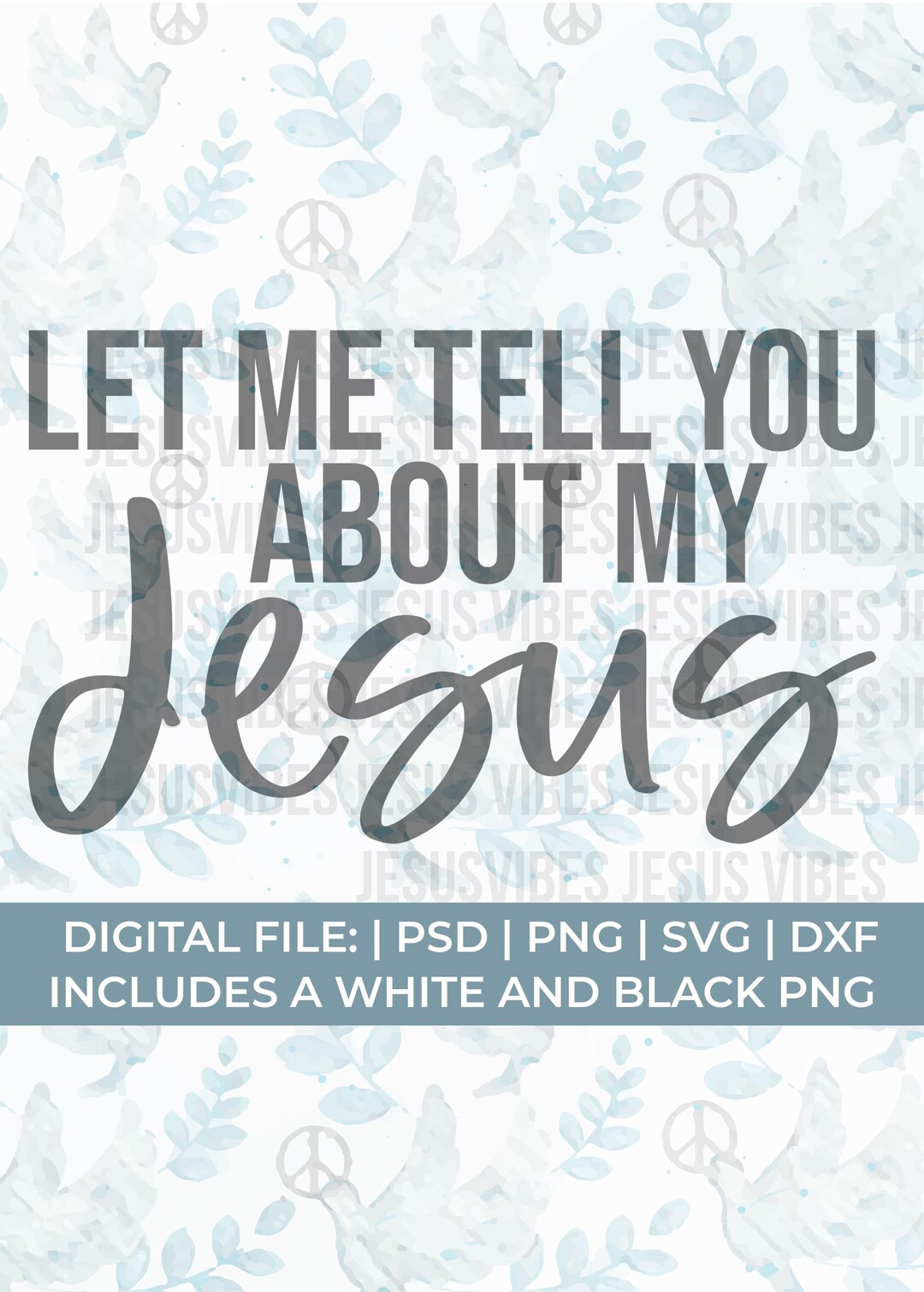 Let Me Tell You About My Jesus SVG | Christian SVG | Faith Quote Design ...