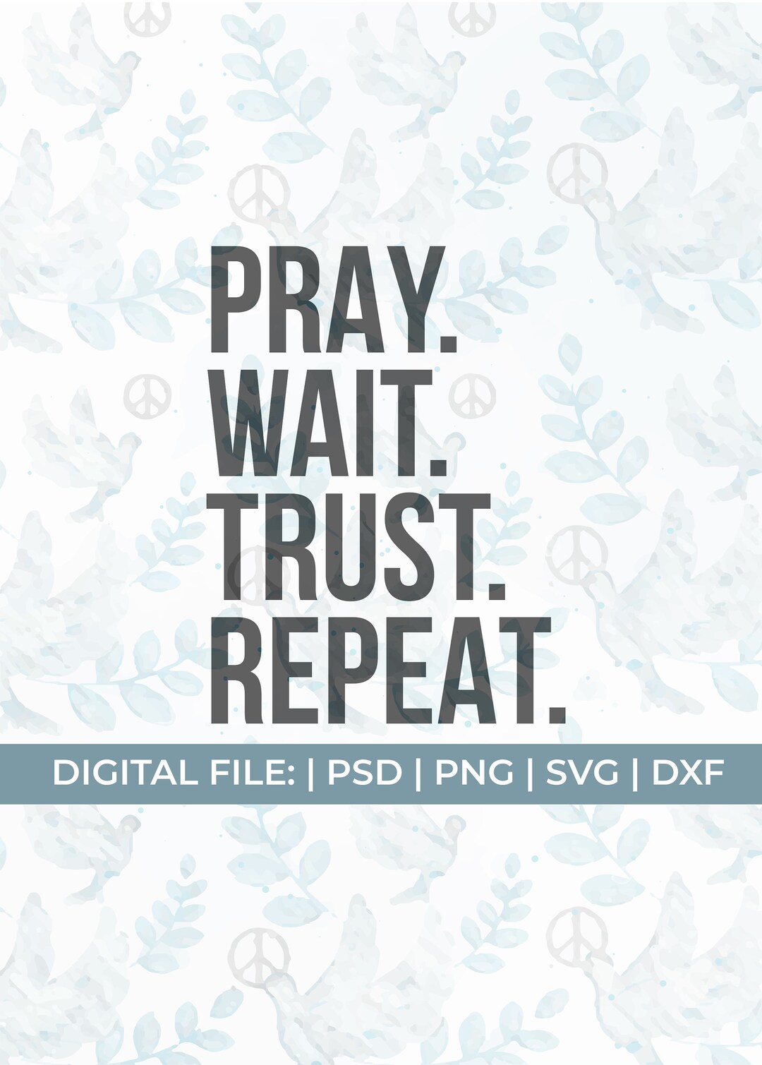 Orar svg esperar svg confianza svg perdonado svg redimido - Etsy México