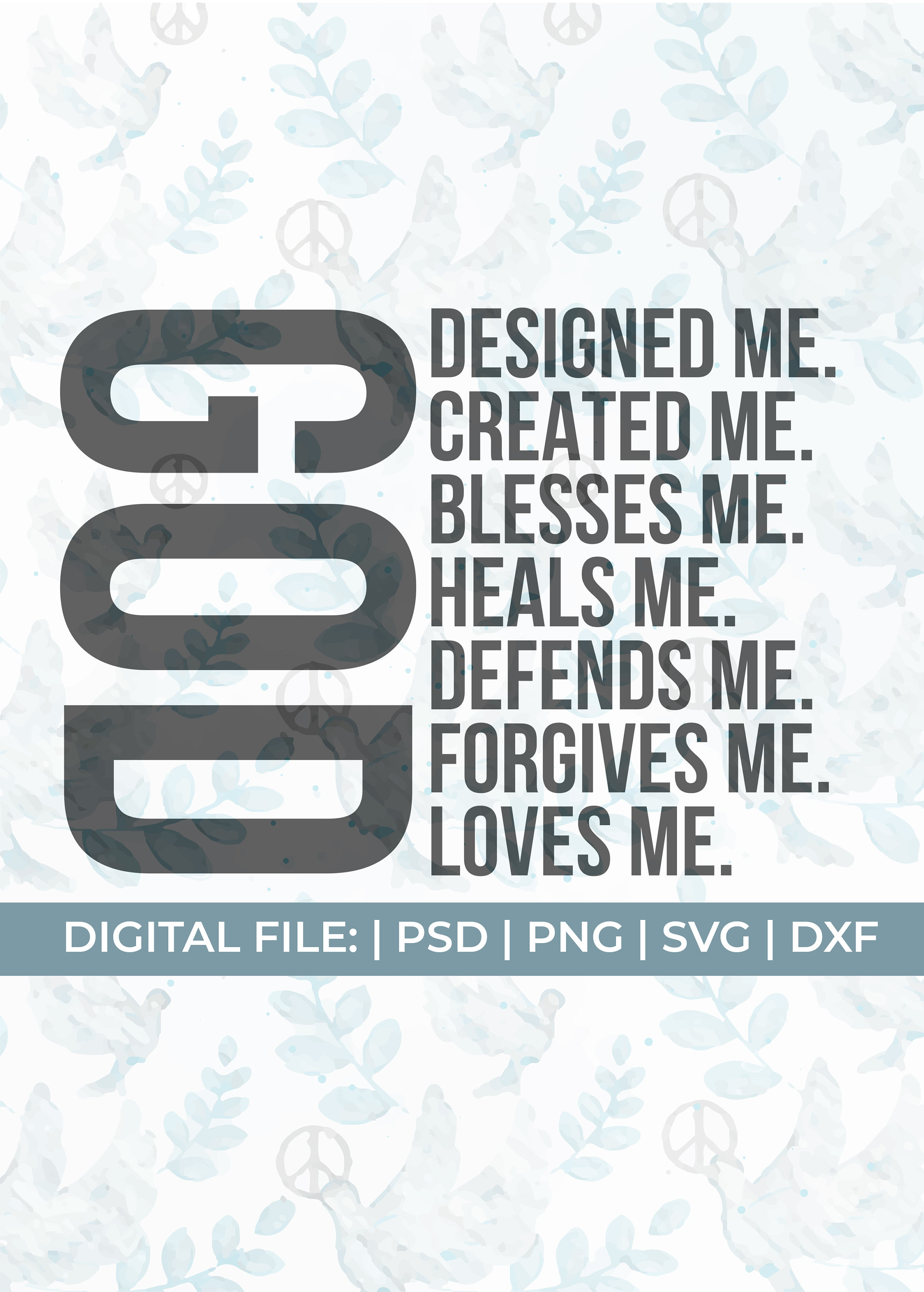 God Designed Me Svg|religious Svg Files|scripture Svg|faith Cross Svg ...