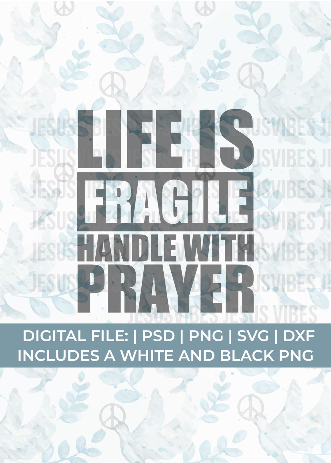 Life is Fragile Svg Png, Prayer Svg Png, Christian Svg Png, Church Svg ...