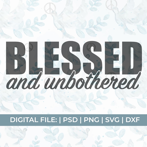 Unbothered Svg - Etsy