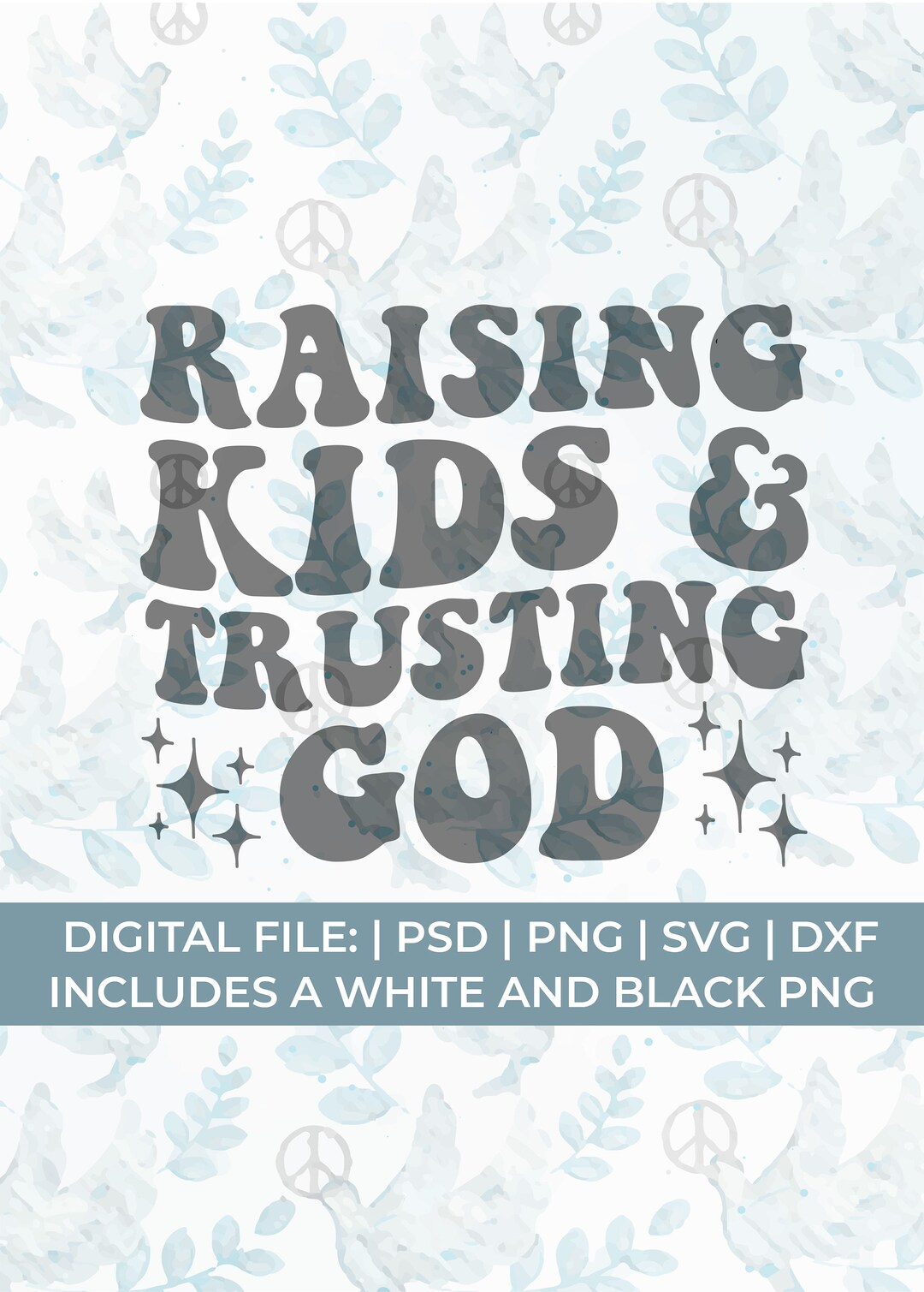 Christian Mom Svg Png, Raising Kids and Trusting God Svg Png, Praying ...