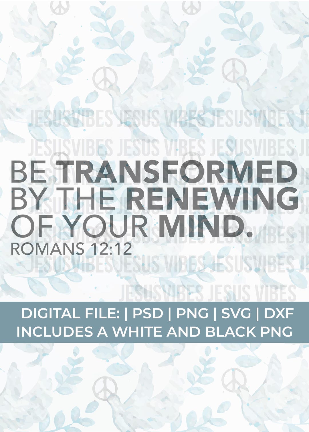 Romans Svg Png, Romans 12 12 Svg Png, Scripture Svg, Be Transformed by ...